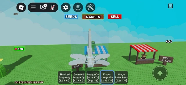 FROZEN DRAGONFLY 🦟 Roblox Grow A Garden | Same Day Delivery $9.63 ...