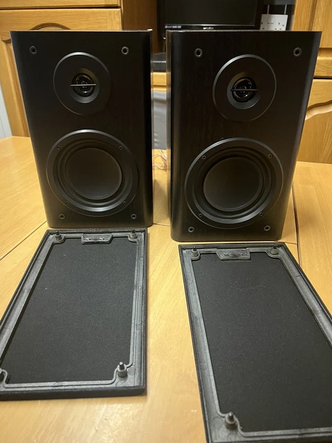 SANDSTROM SHFTPPH10 50W Black Bookshelf Stereo Speakers, Wired 6 Ohms ...