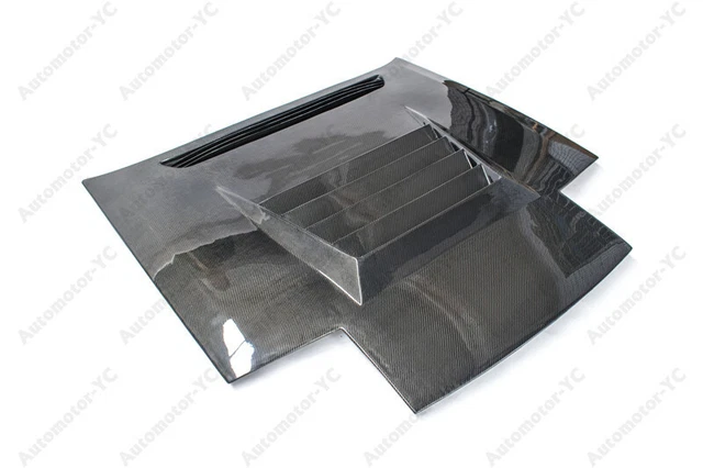 CARBON FIBER DMX-STYLE Hood Cover Kit For 86-91 Mazda RX7 FC3S Front ...