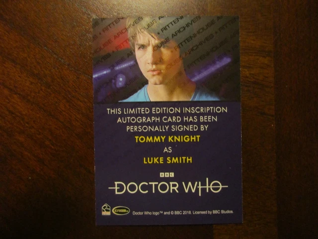 DOCTOR WHO SERIE 1-4: Tommy Knight als Luke Smith Inschrift Autogramm ...