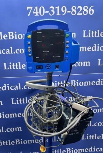 1 YEAR WARRANTY GE Dinamap ProCare 400 VitalSigns Monitor SpO2 NIBP ...