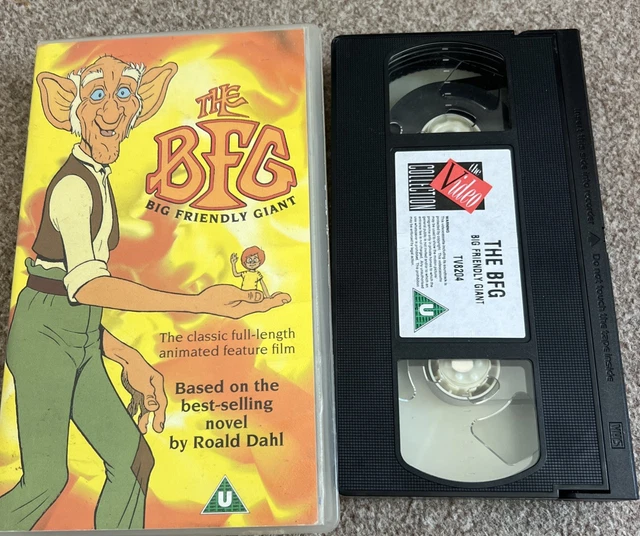 ROALD DAHL: THE BFG, Big Friendly Giant (VHS Video Tape PAL 1990's) £2. ...