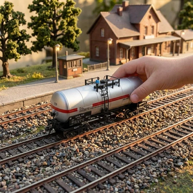 MODEL TANKER CAR Printed Markings Scale Train Tanker Red Stripe £27.55 ...