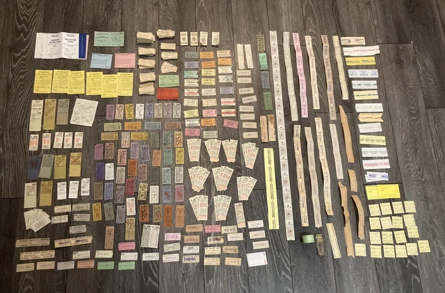 LARGE COLLECTION OF 100s Of Vintage Train, Bus, Coach tickets From ...