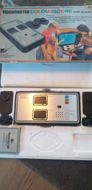 VINTAGE 1978 VIDEOMASTER Colourscore TV Game Tennis Squash Arcade Pong ...