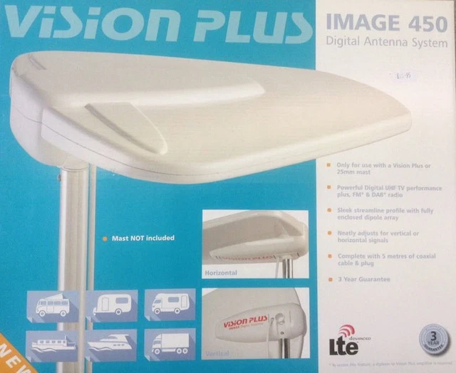VISION PLUS IMAGE 450 4G Digital Antenna Caravan Television TV Aerial ...