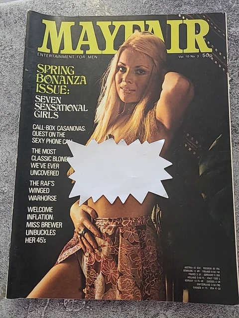 MAYFAIR MAGAZINE VOL.10 No.3(1975) Roxanne Brewer,Natasha Williams,Morgana Powys £30.00 ...