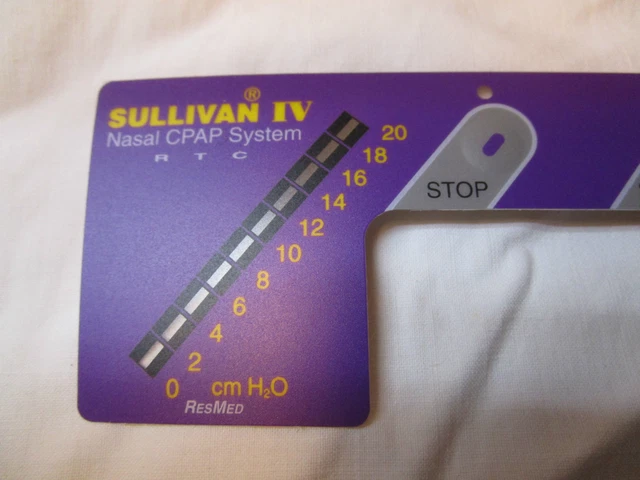 SULLIVAN IV NASAL CPAP System RTC Device Pad Operating Buttons Button £ ...