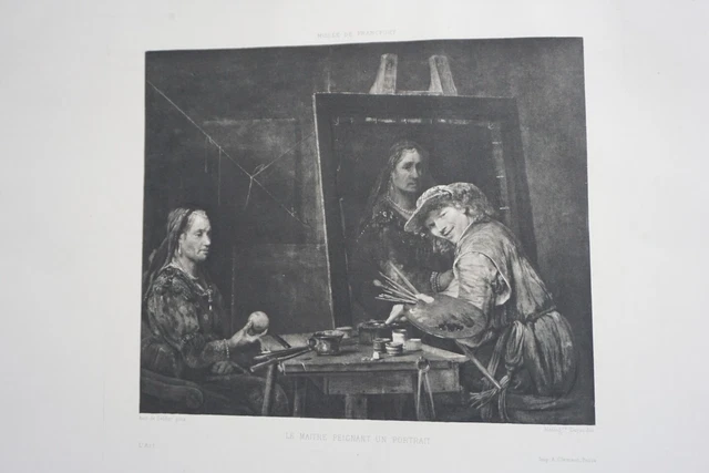 AERT DE GELDER (1645-1727) PORTRAIT ENGRAVING SCENE PAINTER REMBRANDT ...