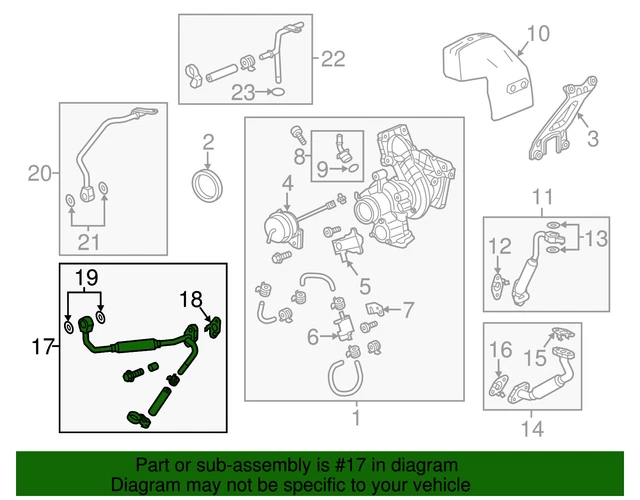 GENUINE GM TURBOCHARGER Coolant Return Pipe 12679313 $43.94 - PicClick CA