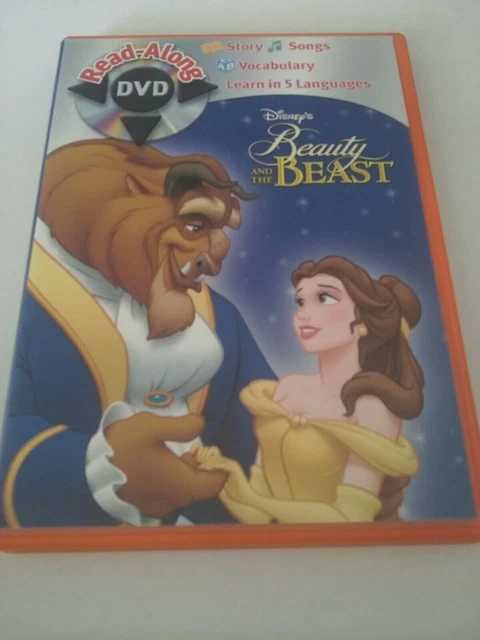BEAUTY AND THE Beast Disney Read-Along DVD Story Songs Vocabulary 5 ...