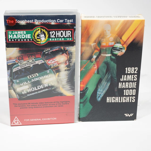 JAMES HARDIE BATHURST 1000 Highlights 1982 VHS Tapes x2 - VGC EUR 14,53 ...