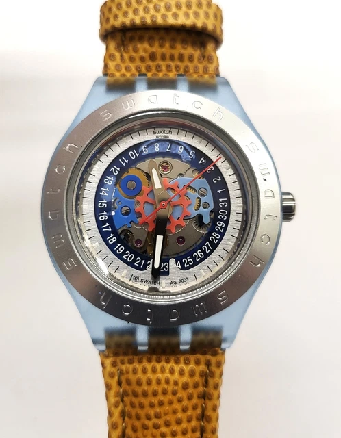SWATCH IRONY DIAPHANE Automatico 2004 - SVDN4000F - Blue Trap - Nuovo ...