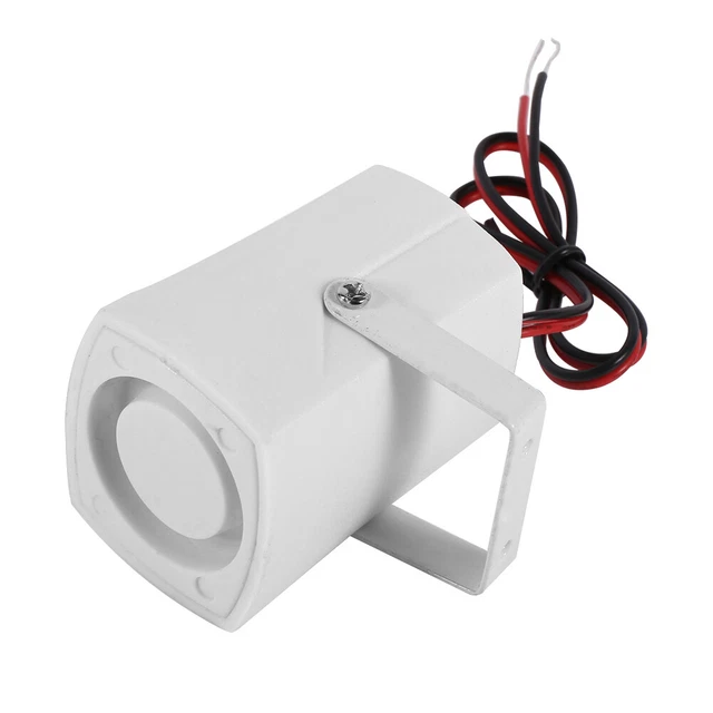 WIRED MINI HORN Siren Loud Home Vehicle Security Sound Alarm System ...
