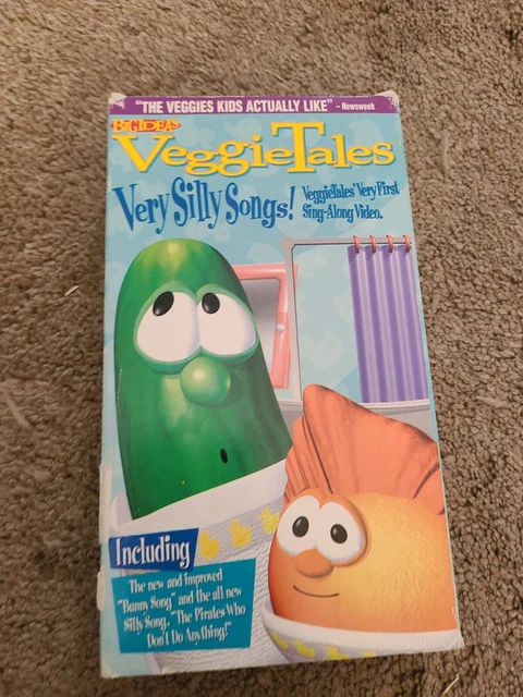 VEGGIETALES VERY SILLY Songs Sing Along VHS Video Tape Christian GOD ...
