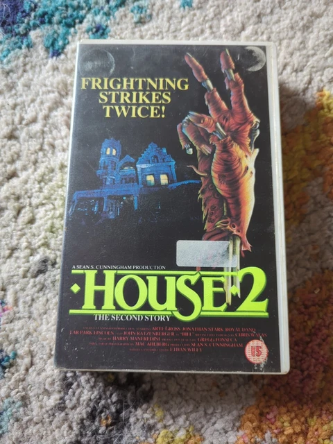 HOUSE 2 VIDEO VHS Horror Film Rare Ex Rental Large Case 1987 Vintage ...
