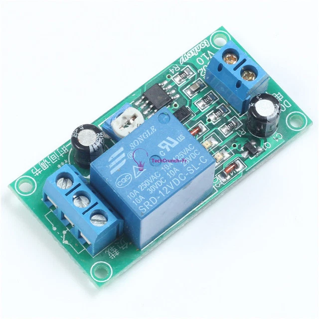 DC12V 0-60 SECOND Delay Time Turn off Switch NE555 Adjustable Timer ...