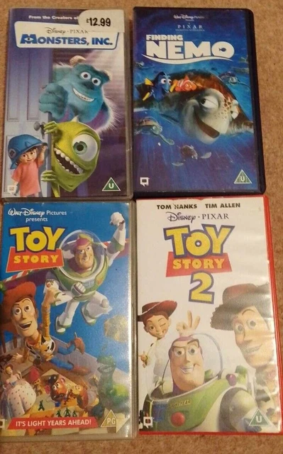 DISNEY VHS VIDEOS Bundle Toy Story, Toy story 2, Nemo, Monsters Inc EUR ...