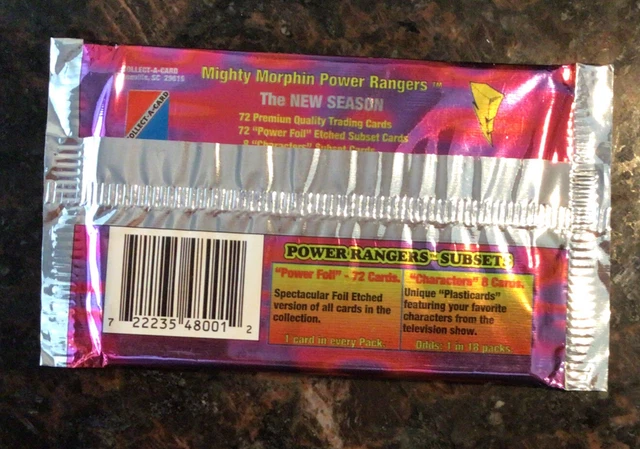 MIGHTY MORPHIN POWER Rangers The New Season Trading Cards 8 Pack 1994 ...