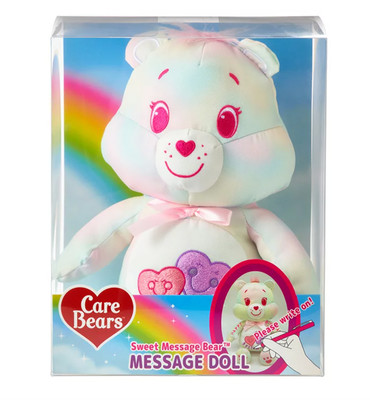 CARE BEARS SWEET Message Bear Plush Message Doll Heart Stuffed Toy Gift ...