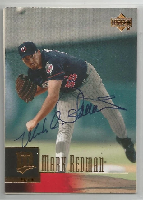 MINNESOTA TWINS MARK REDMAN dédicacé 2001 pont supérieur EUR 6,16 - PicClick FR