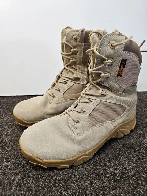 HIGHLANDER ECHO DESERT Style Boot Adult Military Men Sand Leather Size 5 Cordura £32.45 ...