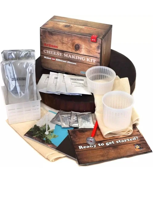 CHEESE MAKING KIT - Makes 30 Different Artisan Cheeses. + Extra. Please ...
