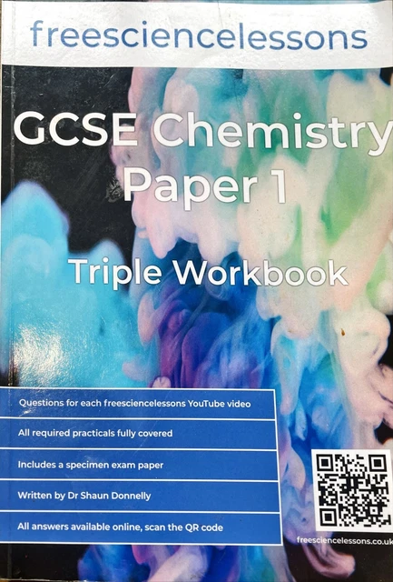 FREESCIENCELESSONS GCSE CHEMISTRY Paper 1: Triple Workbook By Dr Shaun ...