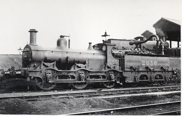 EX MR/LMS KIRTLEY DOUBLE FRAMED CLASS 1F 0-6-0 No 2836 @ TOTON MPD 16/6 ...