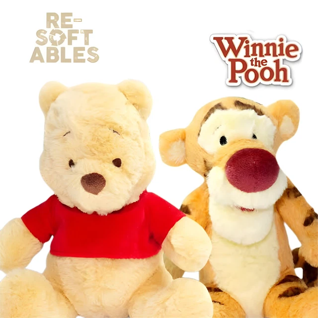 DISNEY RESOFTABLES 95TH Anniversary Winnie The Pooh + Tigger Plush ...