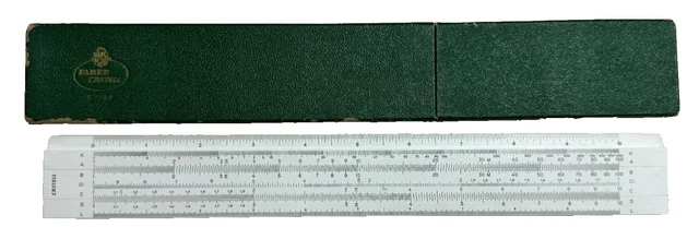 FABER CASTELL 57/87 Rietz Sliding Ruler System Made In Germany Vintage ...