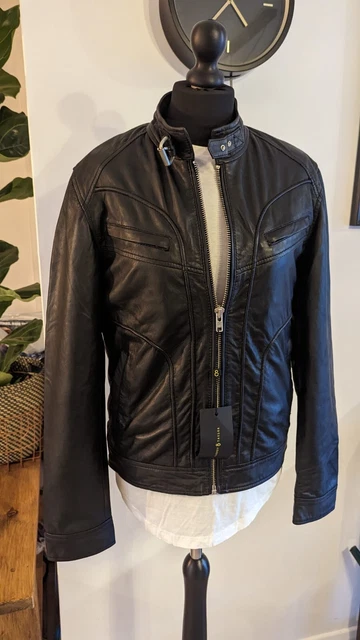 BARNEY &TAYLOR ORIGINALS Soft Lamb Leather Jacket - Black - Size S £39. ...