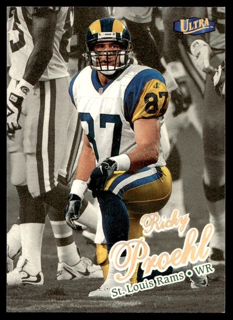 1998 ULTRA GOLD Medallion Ricky Proehl G50 St. Louis Rams #237G EUR 1 ...