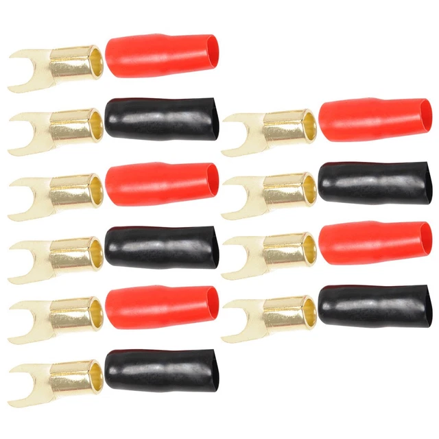 SET OF 3 Spade Connector Crimps Connectors for Speakers Fork Wire £12. ...