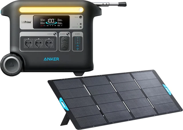 ANKER SOLIX POWERSTATION F2000 + Solarmodul ANKER SOLIX PS400 EUR 1.804 ...