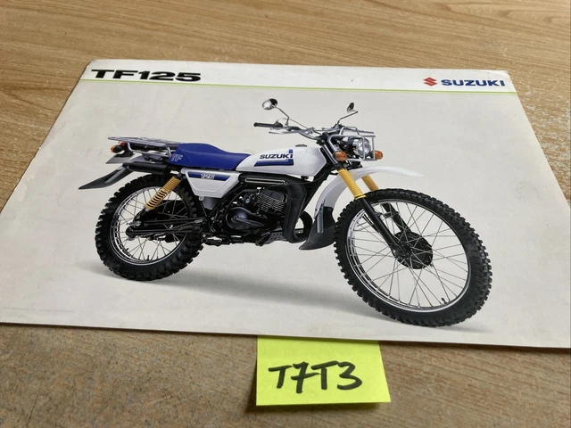 MOTO SUZUKI TF125 125 TF prospectus catalogue publicité brochure ...