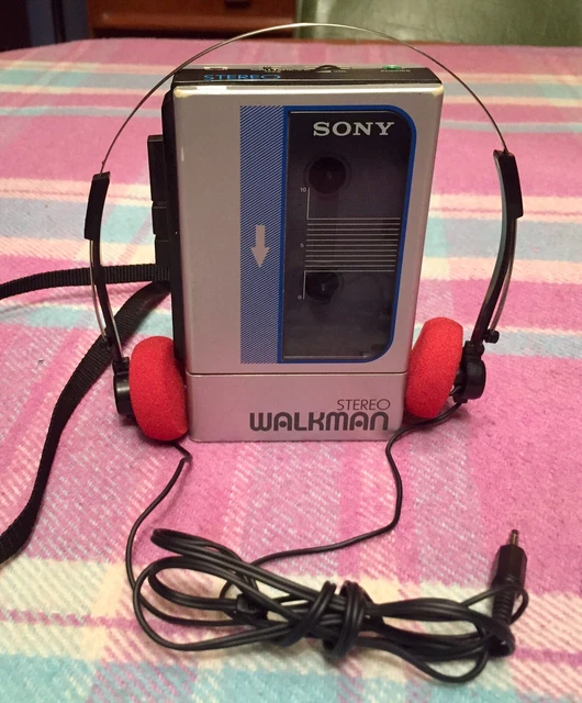 CLASSIC VINTAGE SONY Walkman WM-9 Cassette Player Working Headphones ...