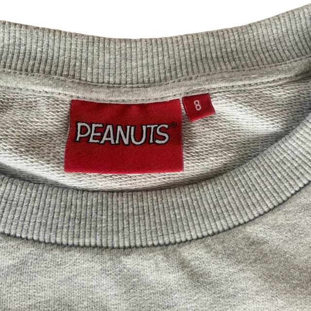PRELOVED OFFICIAL PEANUTS snoopy & Woodstock crew neck grey sweatshirt ...