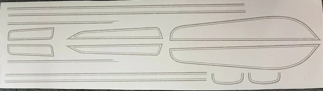 KAWASAKI Z1300 KZ1300 Full Tank/Panels Green Model Decal Set 1979 ...