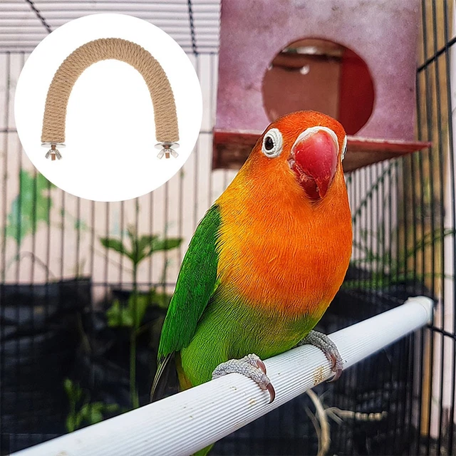 LARGE PARROT PERCH Bird Swings for Parrots Interactive Stand Toy $25.94 ...