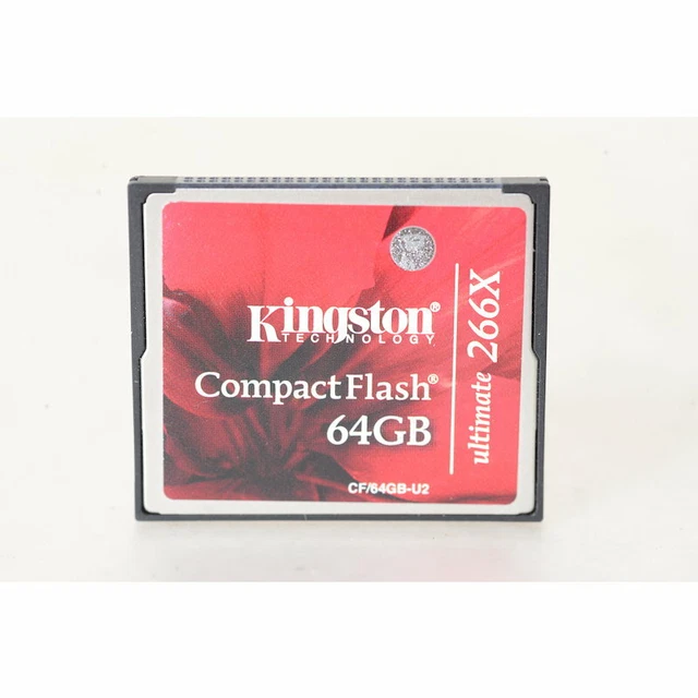 KINGSTON 64GB COMPACT-FLASH Mappa 266x - Cf Card - Scheda di Memoria ...