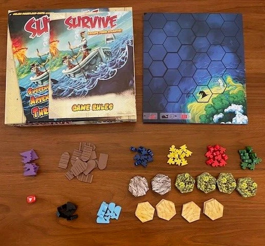 SURVIVE: ESCAPE FROM Atlantis 30th Anniversary Edition Board Game, 2016 ...