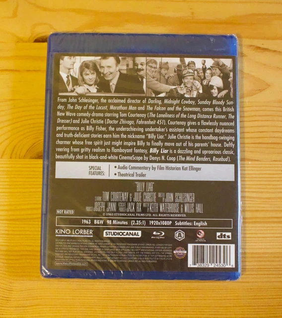 BILLY LIAR BLU-RAY Kino Lorber John Schlesinger Julie Christie Brand ...