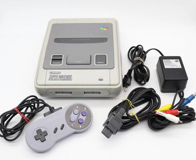 SUPER NINTENDO SNES Konsole mit Controller Storm- und TV Kabel £74.02 ...