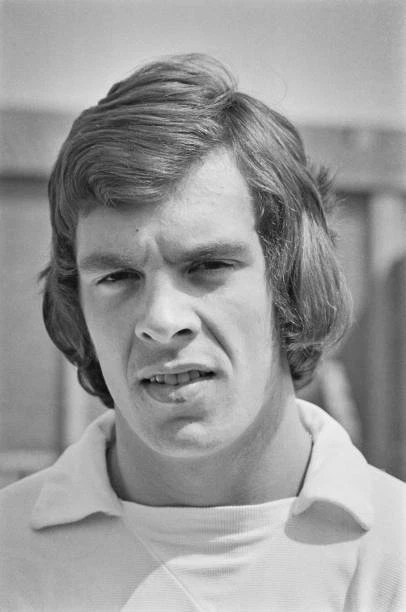 JOE JORDAN OF Leeds United FC at start 1973-74 football season OLD ...