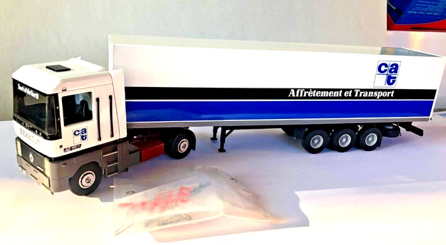 CAMION ELIGOR 1/43 Renault MAGNUM RVI semi remorque CAT LBS Surber ...