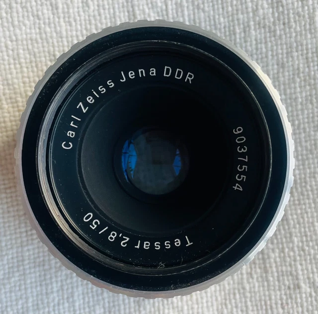 CARL ZEISS JENA DDR Tessar f2.8 50mm Manual Focus Lens M42 Screw Mount ...