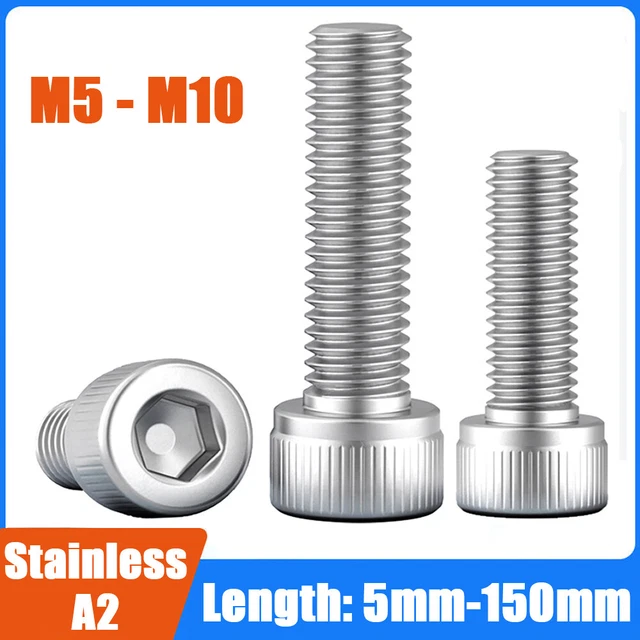 M5 M6 M8 M10 A2 Stainless Steel Allen Bolt Socket Cap Screws Hex Head DIN 912 EUR 2,11 - PicClick FR