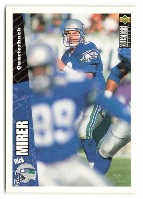 CARTE FOOTBALL 1996 Collector's Choice Rick Mirer #195 Seahawks de ...