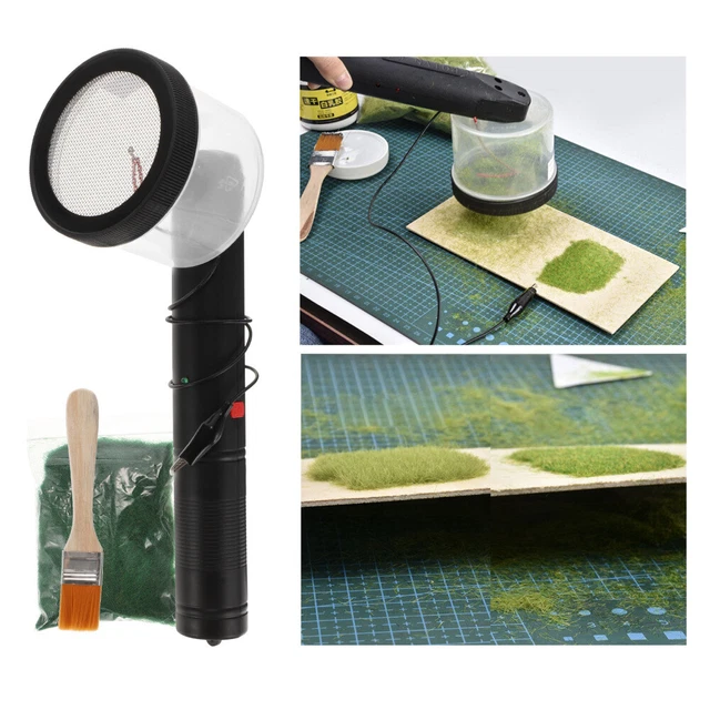 PLASTIC ELECTROSTATIC FLOCKING Machine Applicator Railway Modeling £34. ...